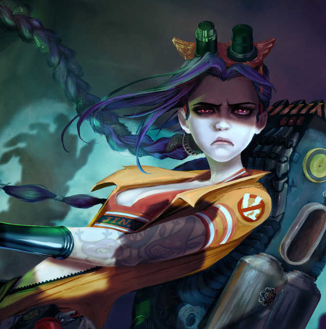 ArtStation - Ghostbuster Jinx - Riot contest 2017