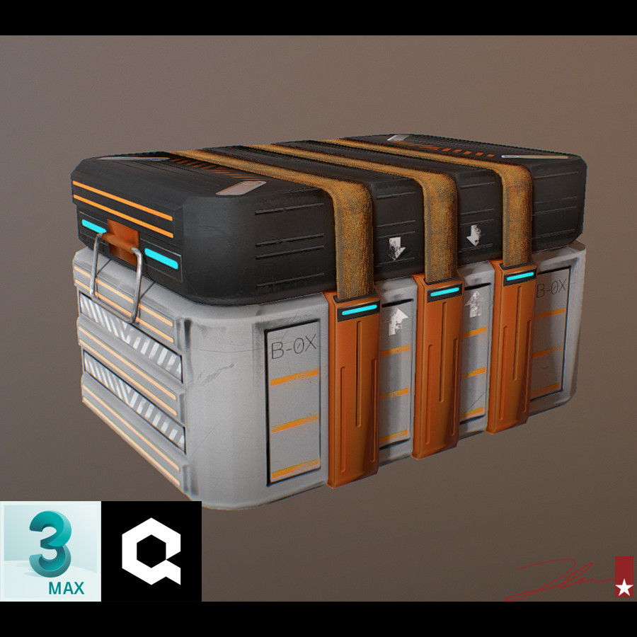 ArtStation - Game Ready Sci-Fi Storage Box