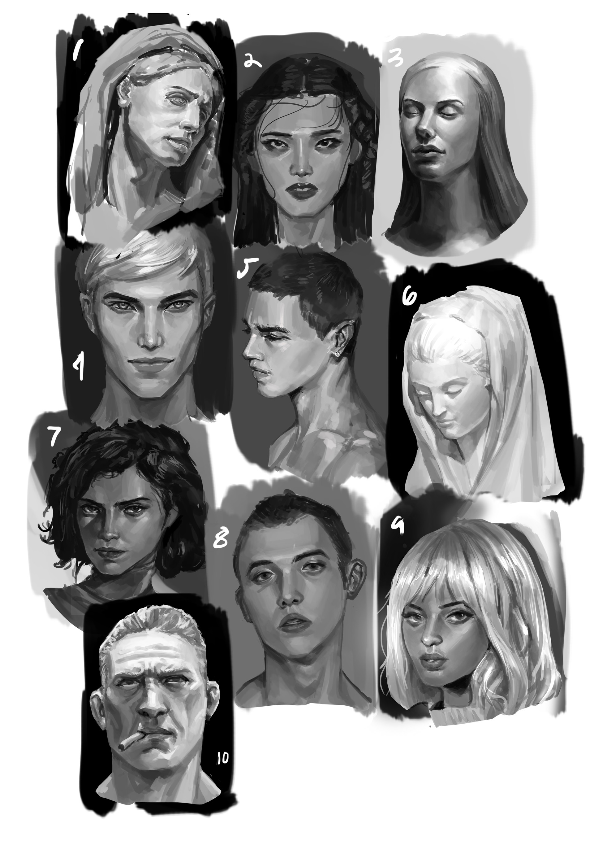 ArtStation - Head Studies