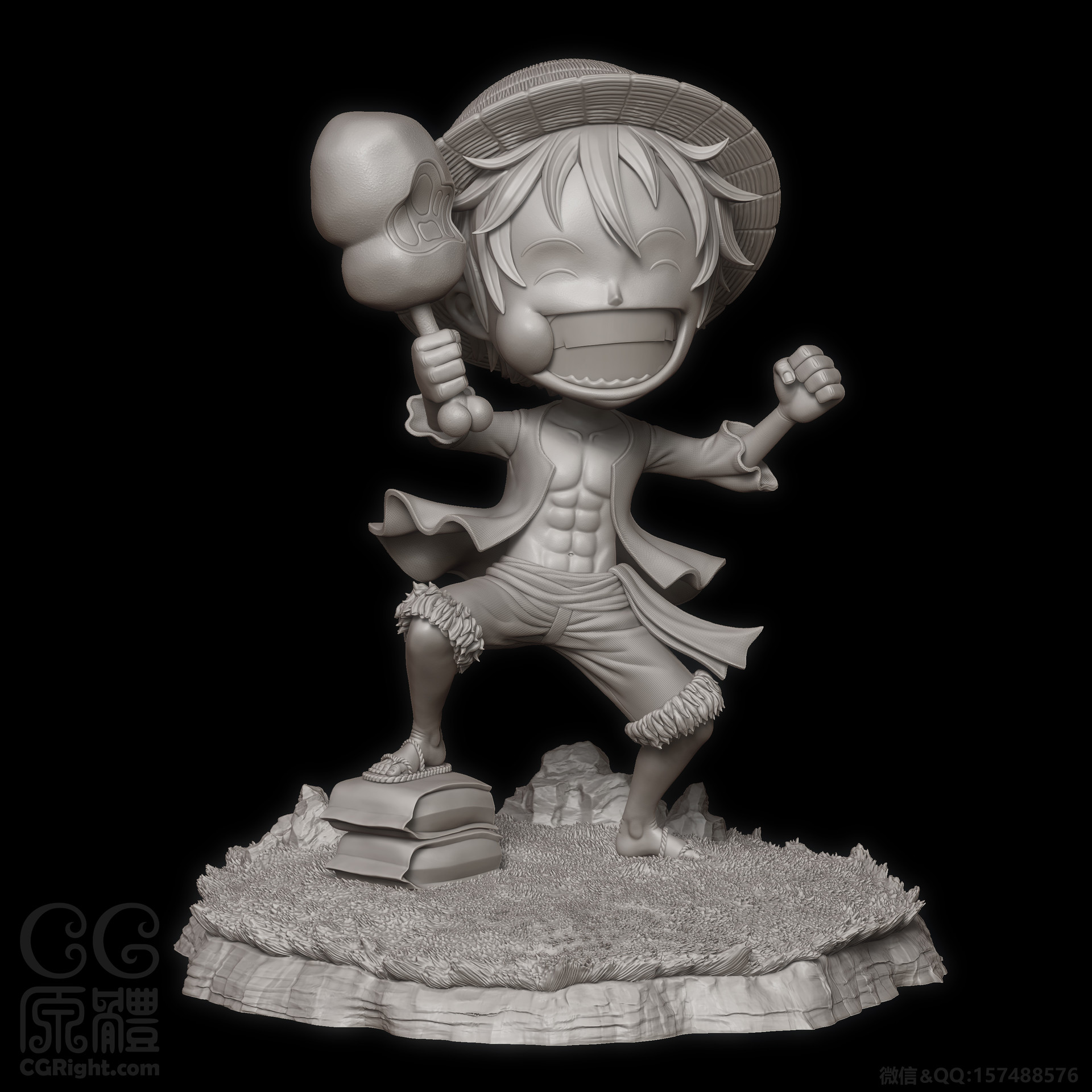 ArtStation - ONE PIECE 海贼王 路飞手办模型 Monkey D. Luffy Garage Kits