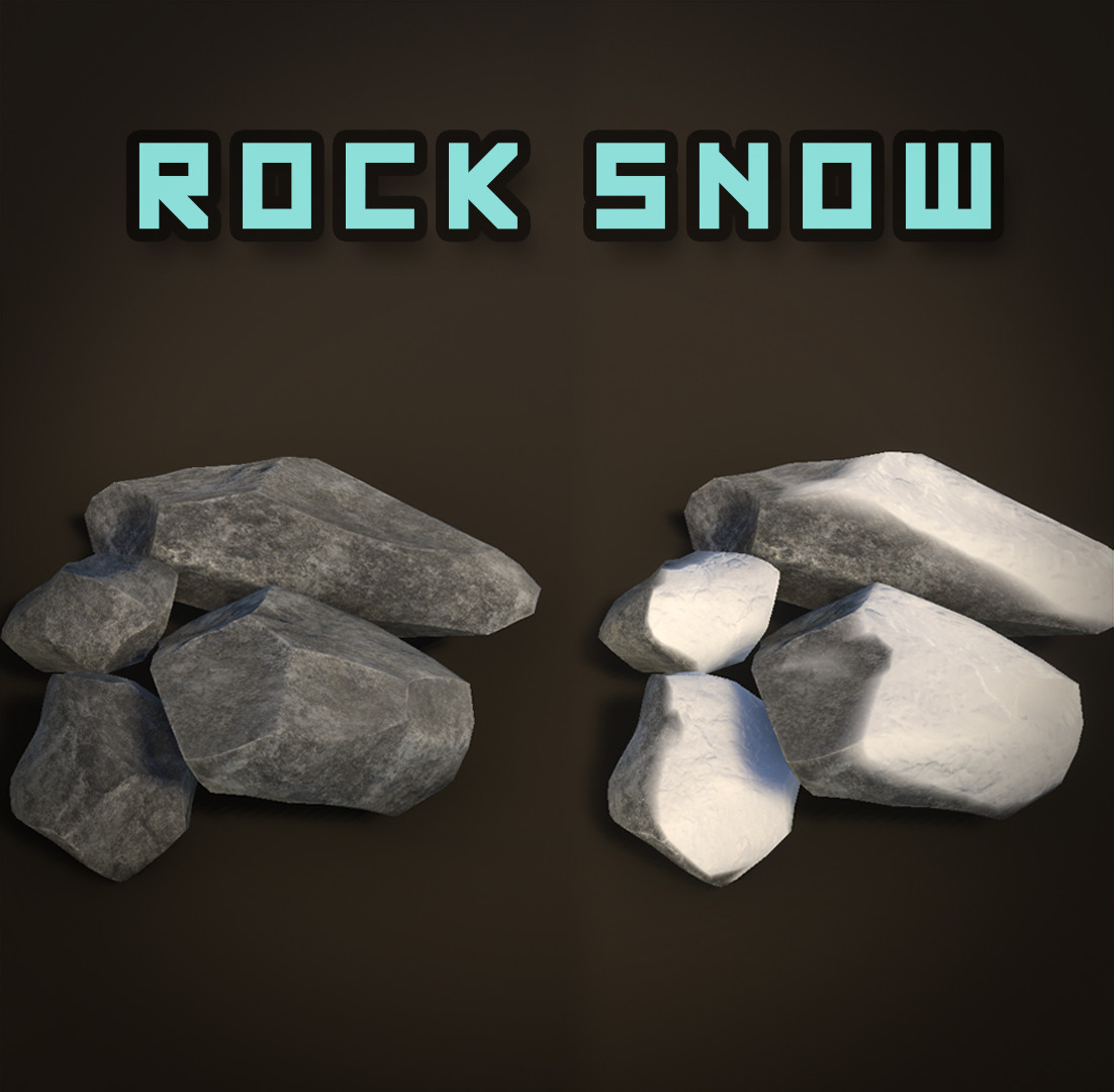 ArtStation - Unity Shader Graph - Rock Moss / Snow Shader