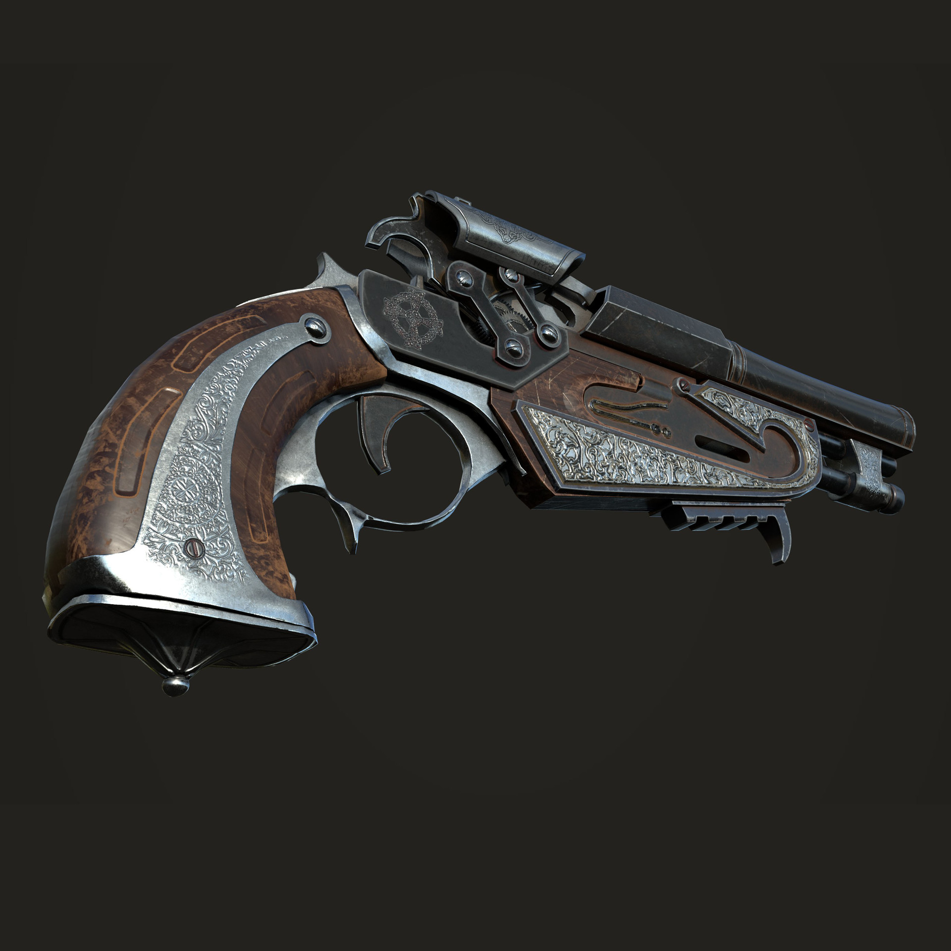 ArtStation - Classic Silver Gun
