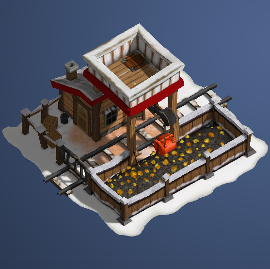 ArtStation - Cart Station building (Compass Point: West)