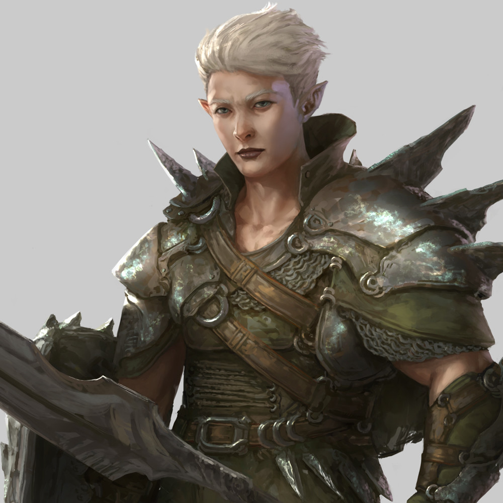 ArtStation - White elf warrior