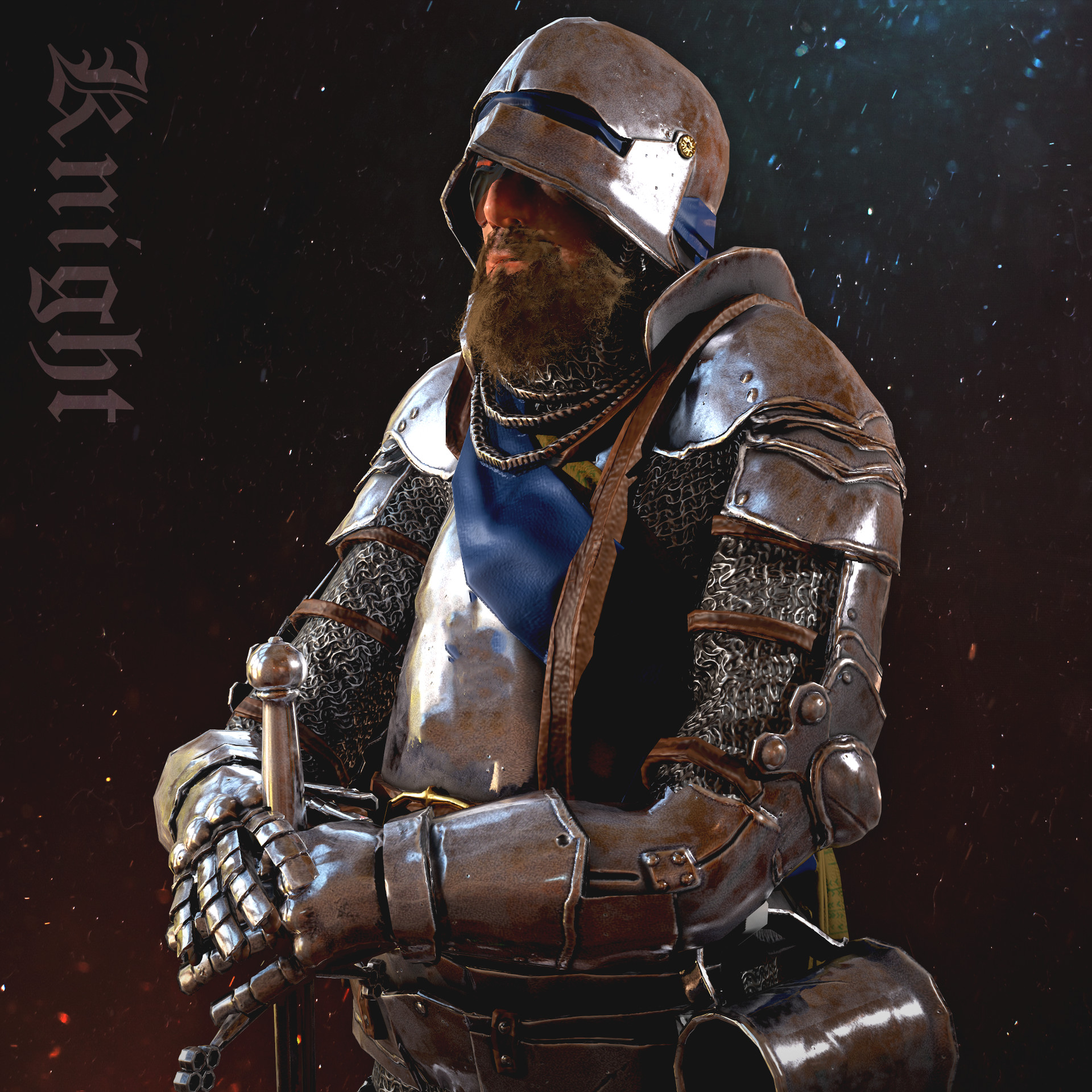 ArtStation - Game ready knight model