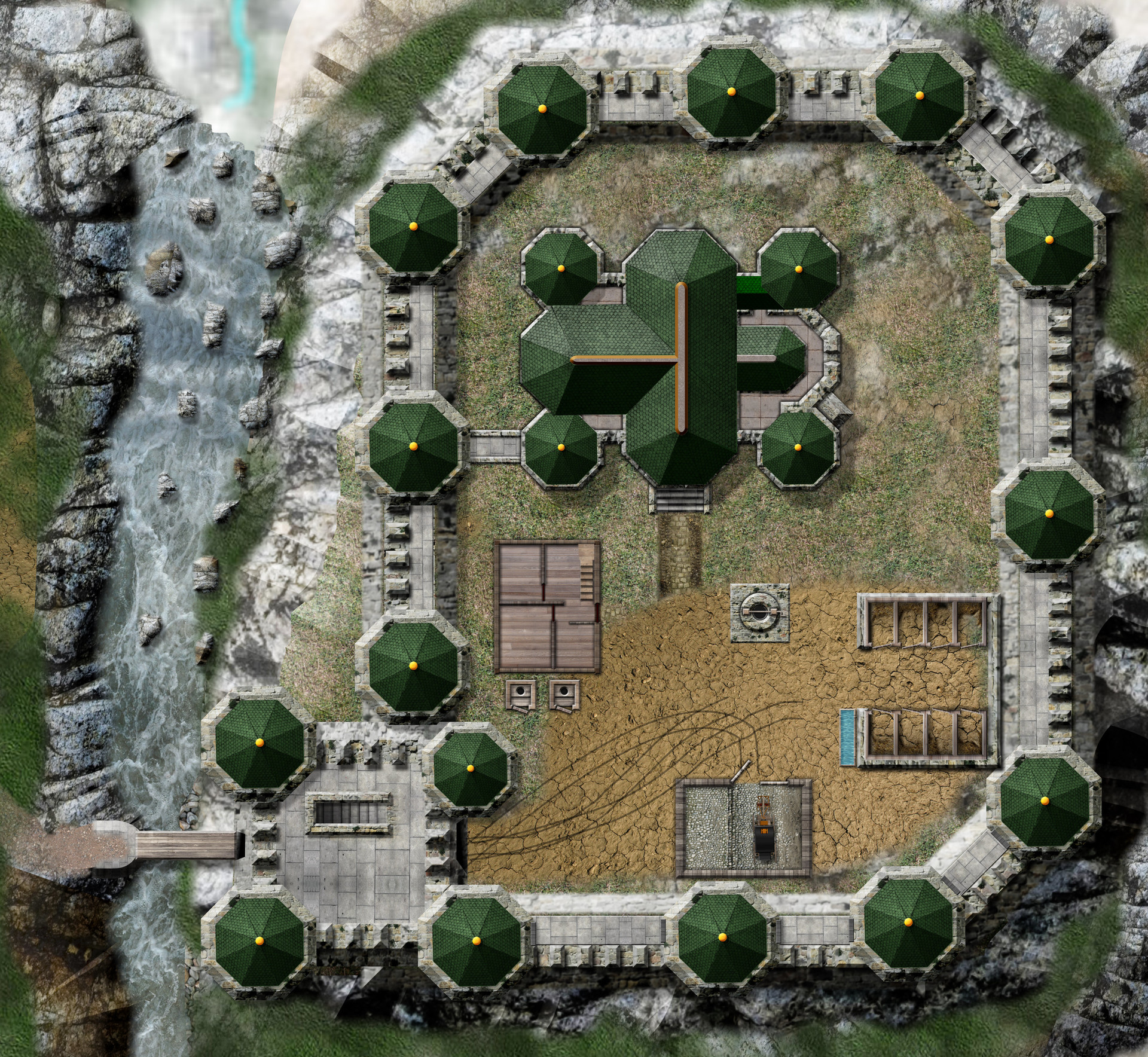 ArtStation - Gothic Castle Map