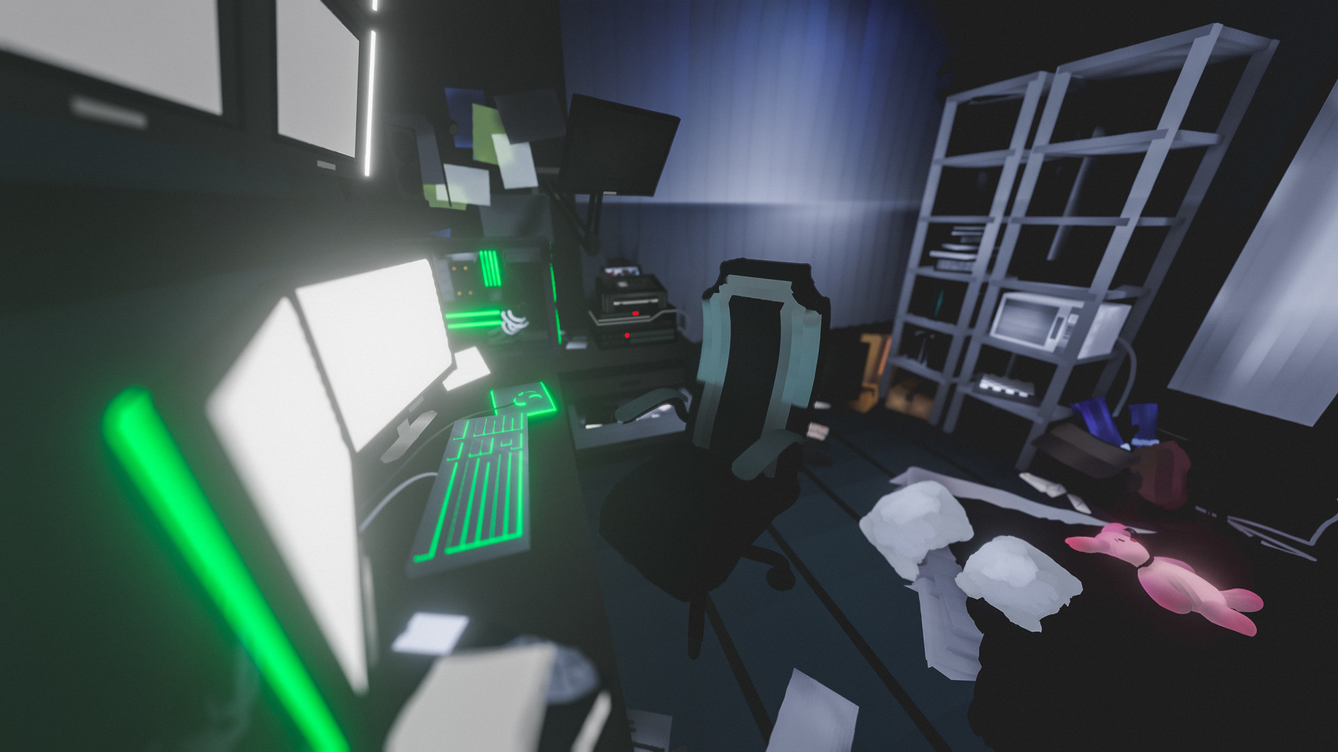 ArtStation - [WIP] Room of a hacker