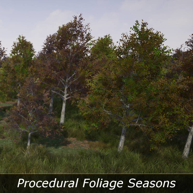 ArtStation - [UE4] Procedural Foliage Seasons