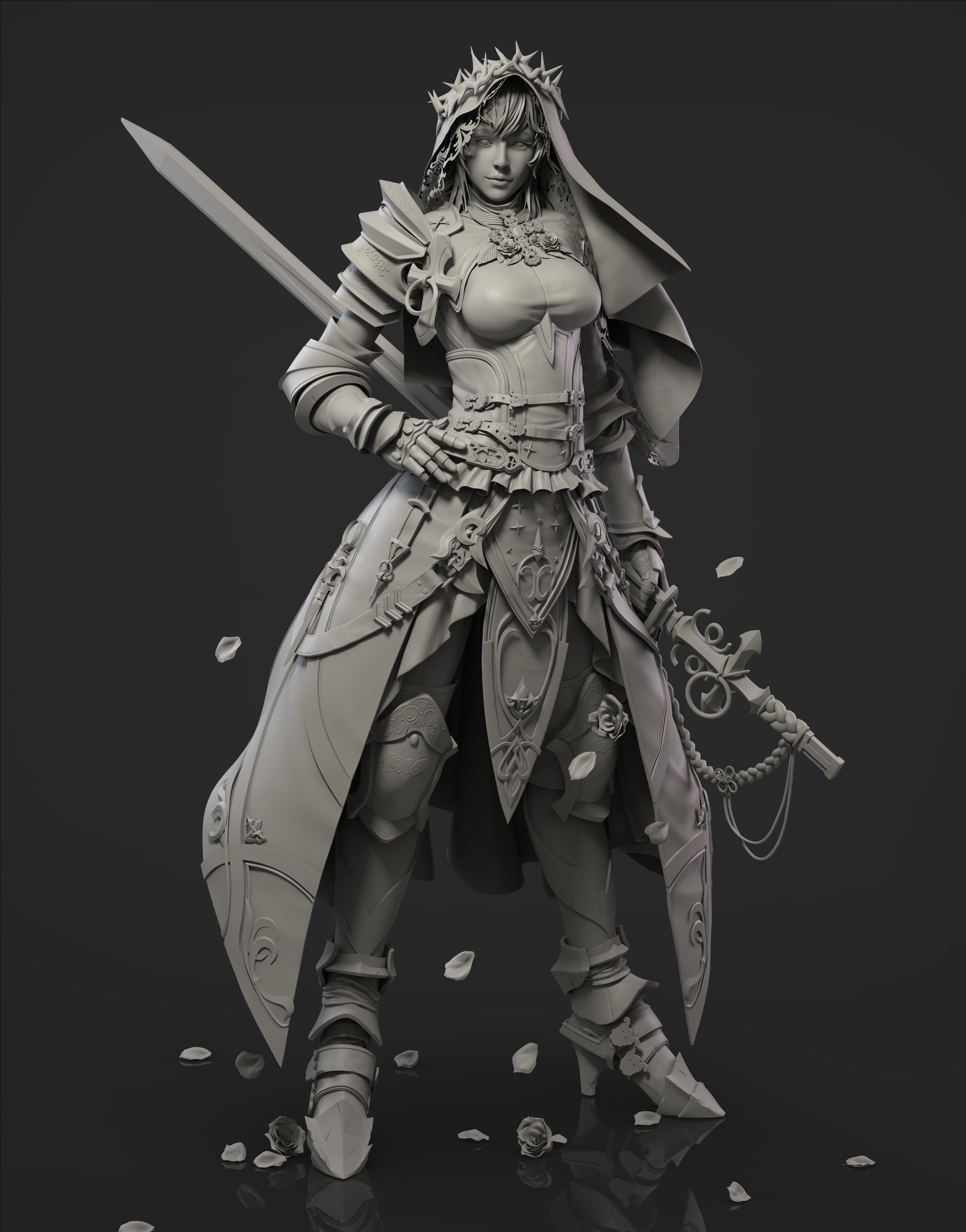 ArtStation - Knight Sculpt WIP