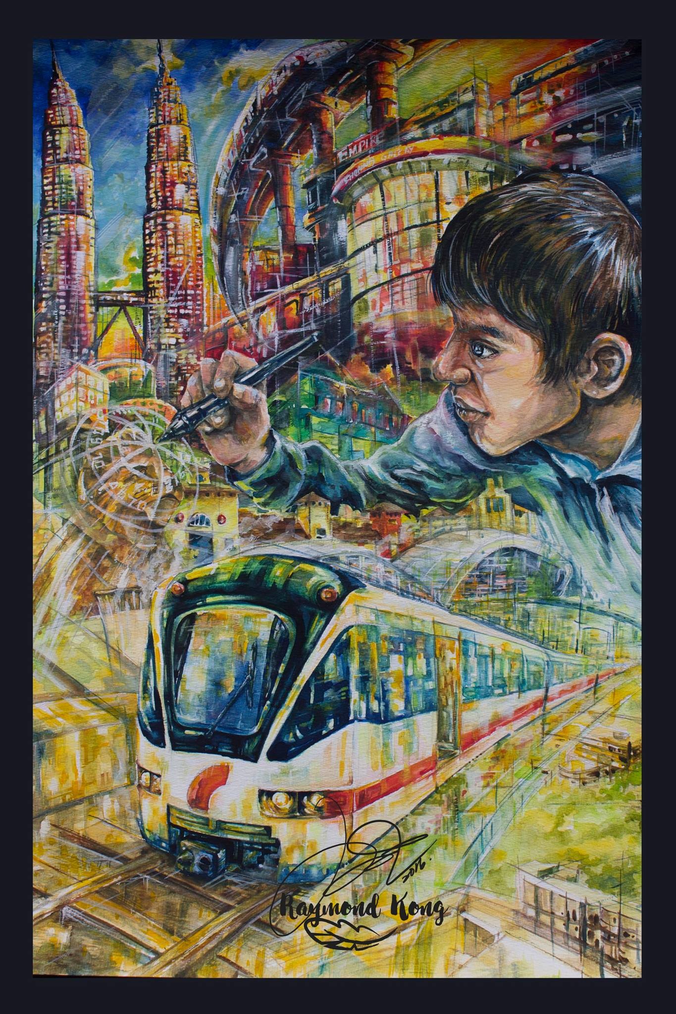 Raymond Kong - LRT train Malaysia