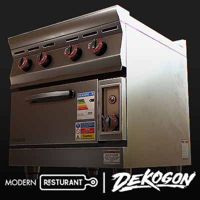 ArtStation - Modern Restaurant Kitchen: Gas Oven