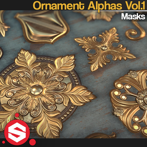 ArtStation - Ornament Alphas Vol.1 Masks