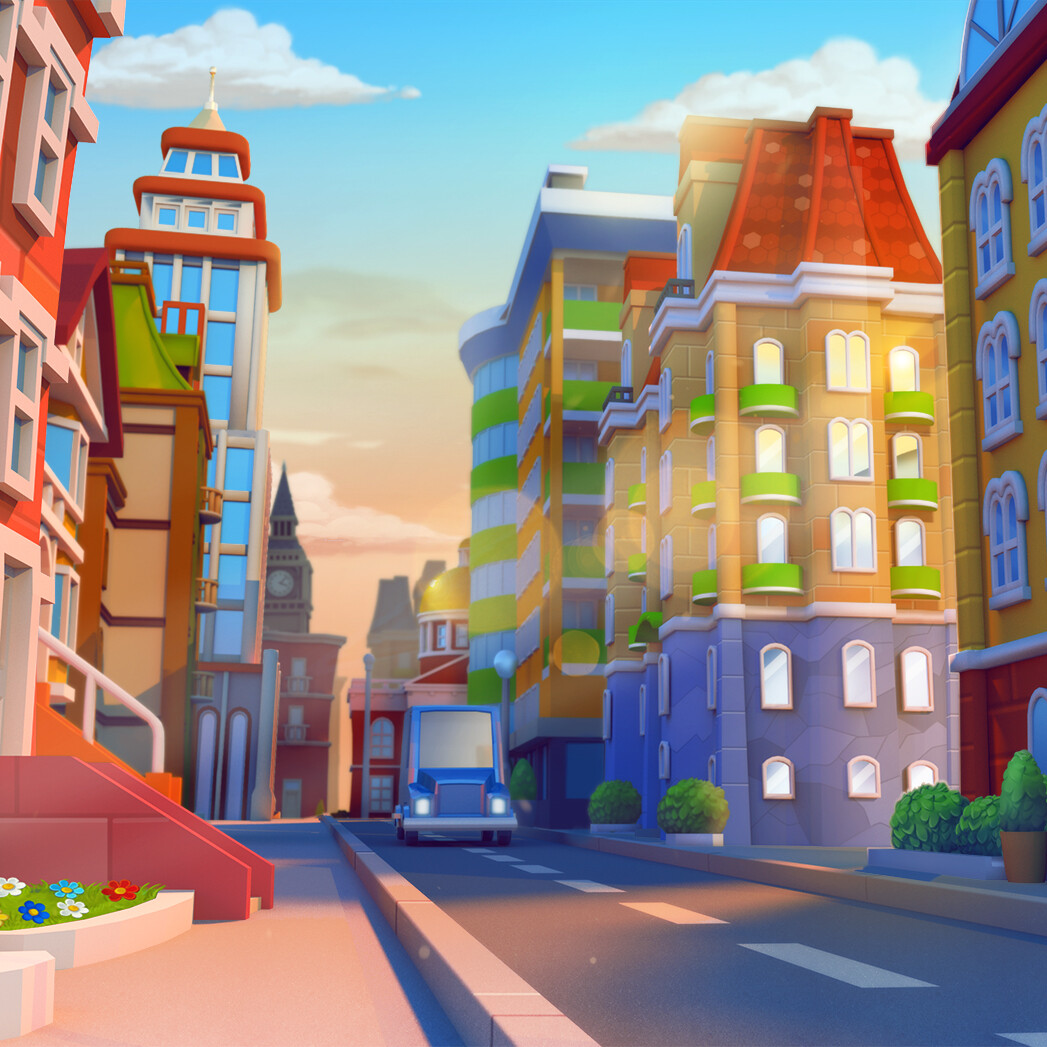 ArtStation - "Township" PLAYRIX. Illustrations, banners UA