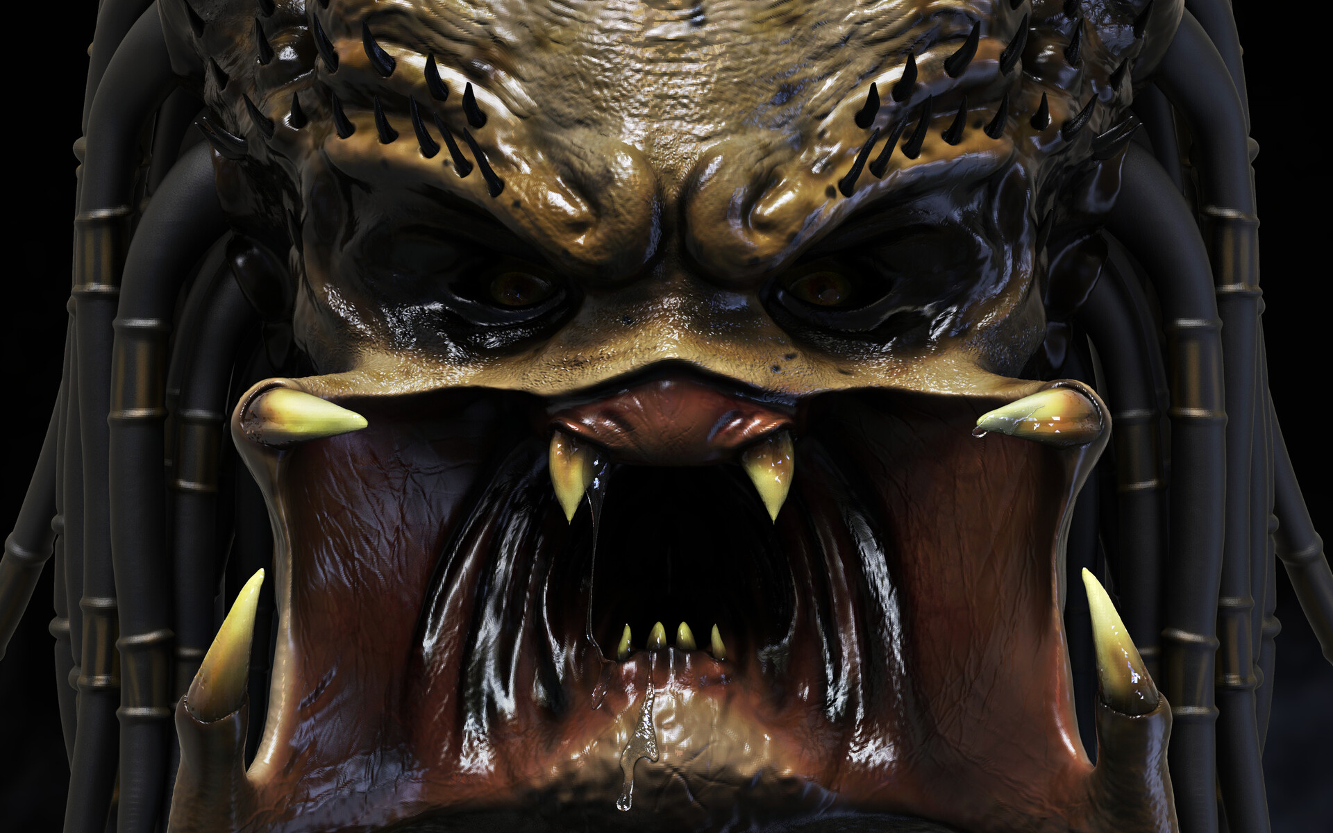 ArtStation - Predator Headbust In Zbrush/Keyshot