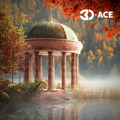 ArtStation - Environment concept art (autumn park)