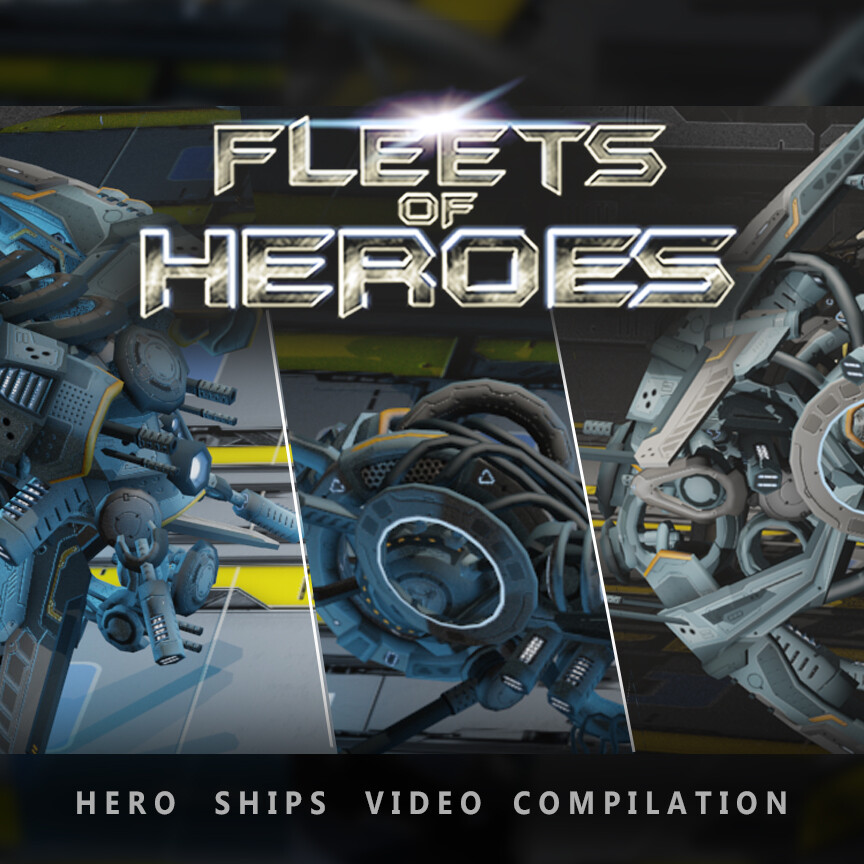 ArtStation - 10 Hero ships for Fleets of Heroes