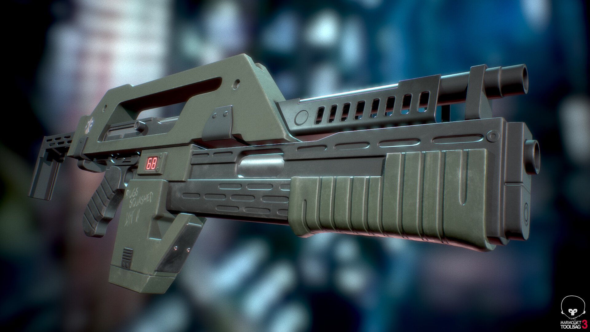 ArtStation - Aliens M41A Pulse Rifle