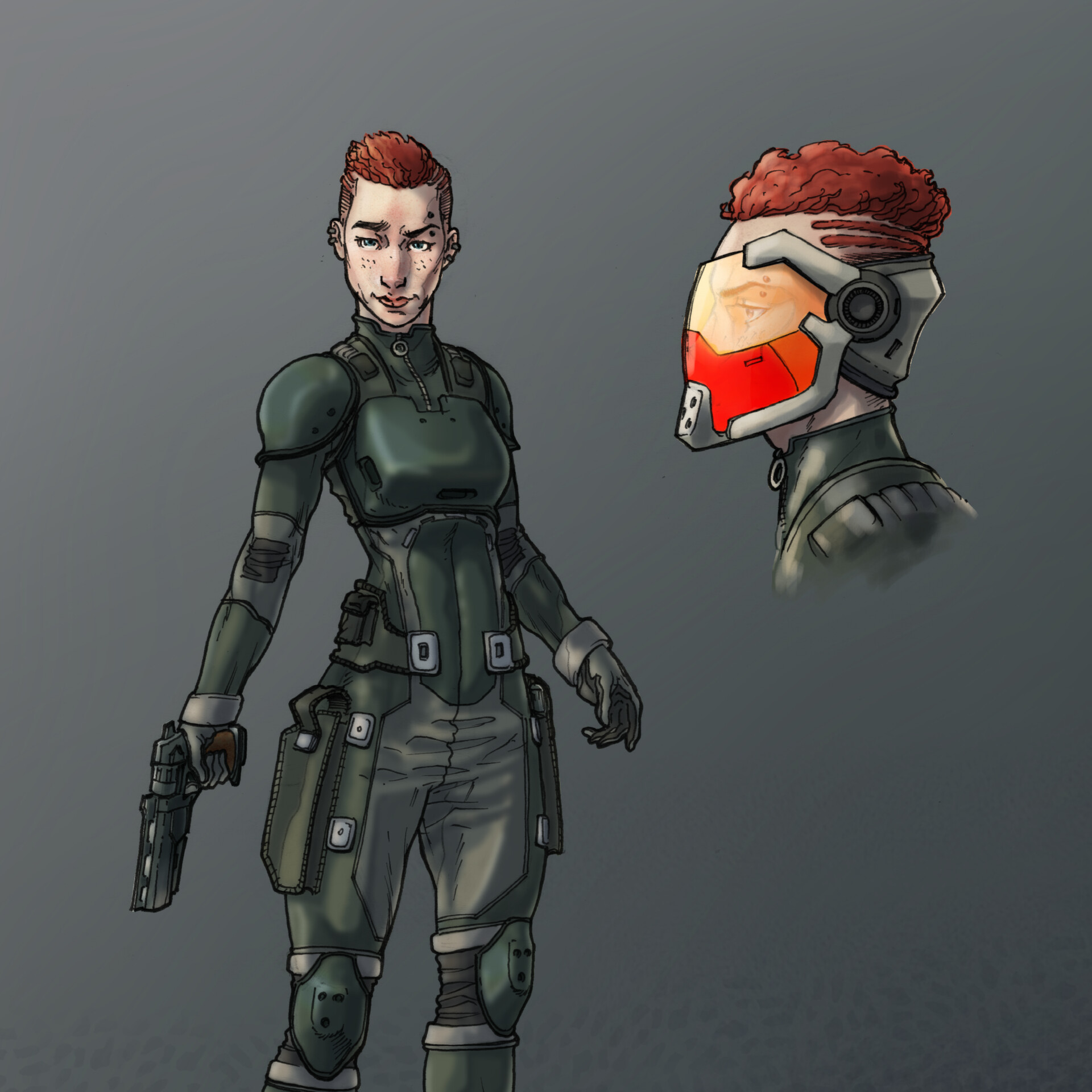 ArtStation - GRACE - Uniform/Gear