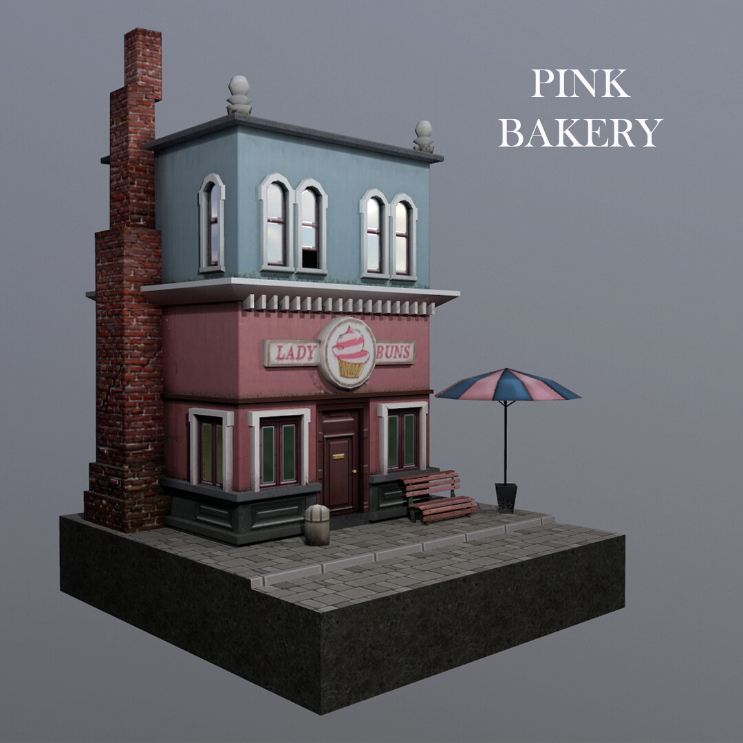 ArtStation - Pink bakery