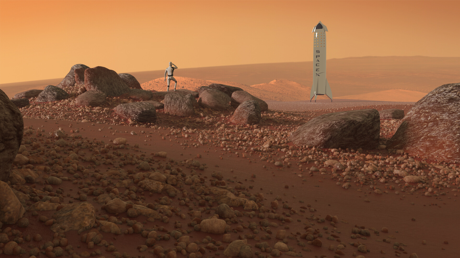 ArtStation - (Week 3) Man on Mars