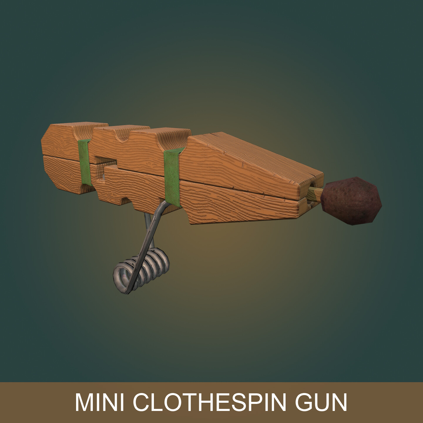 ArtStation - Mini Clothespin Gun