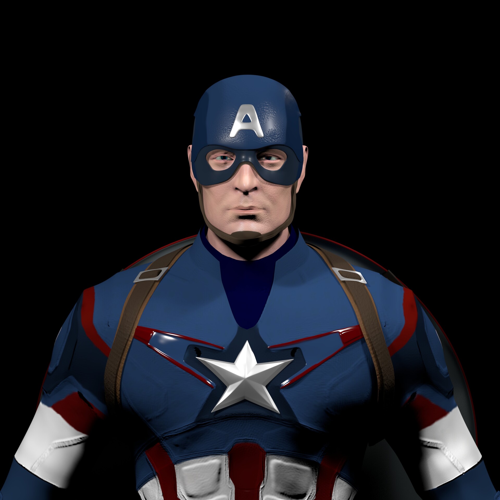 ArtStation - Captain America 3D Model