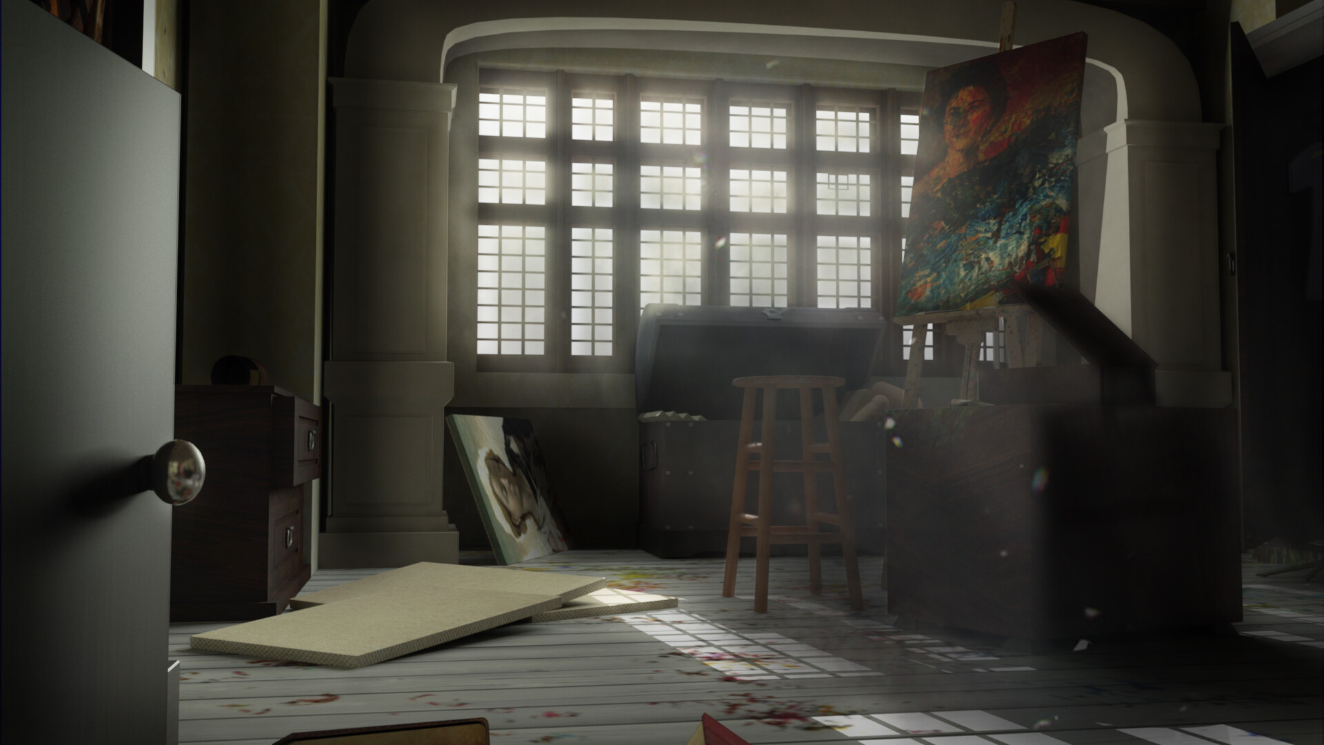 ArtStation - Abandoned Horror Room 3D Model