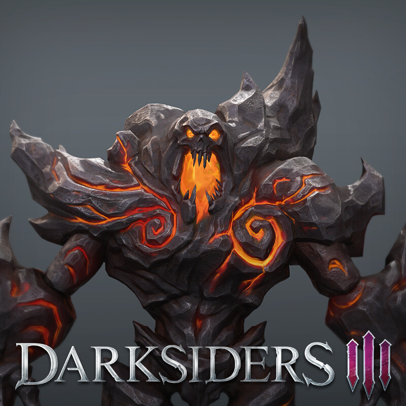 ArtStation - Darksiders 3 - Lava Abomination