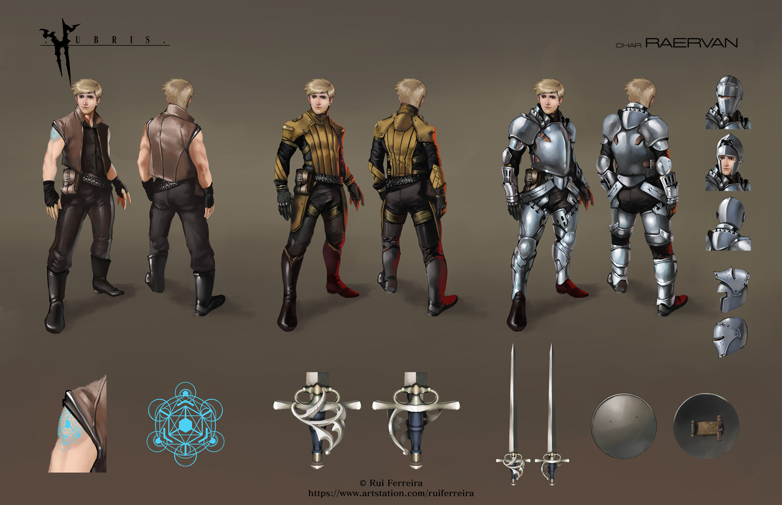 ArtStation - Hubris Character Sheets