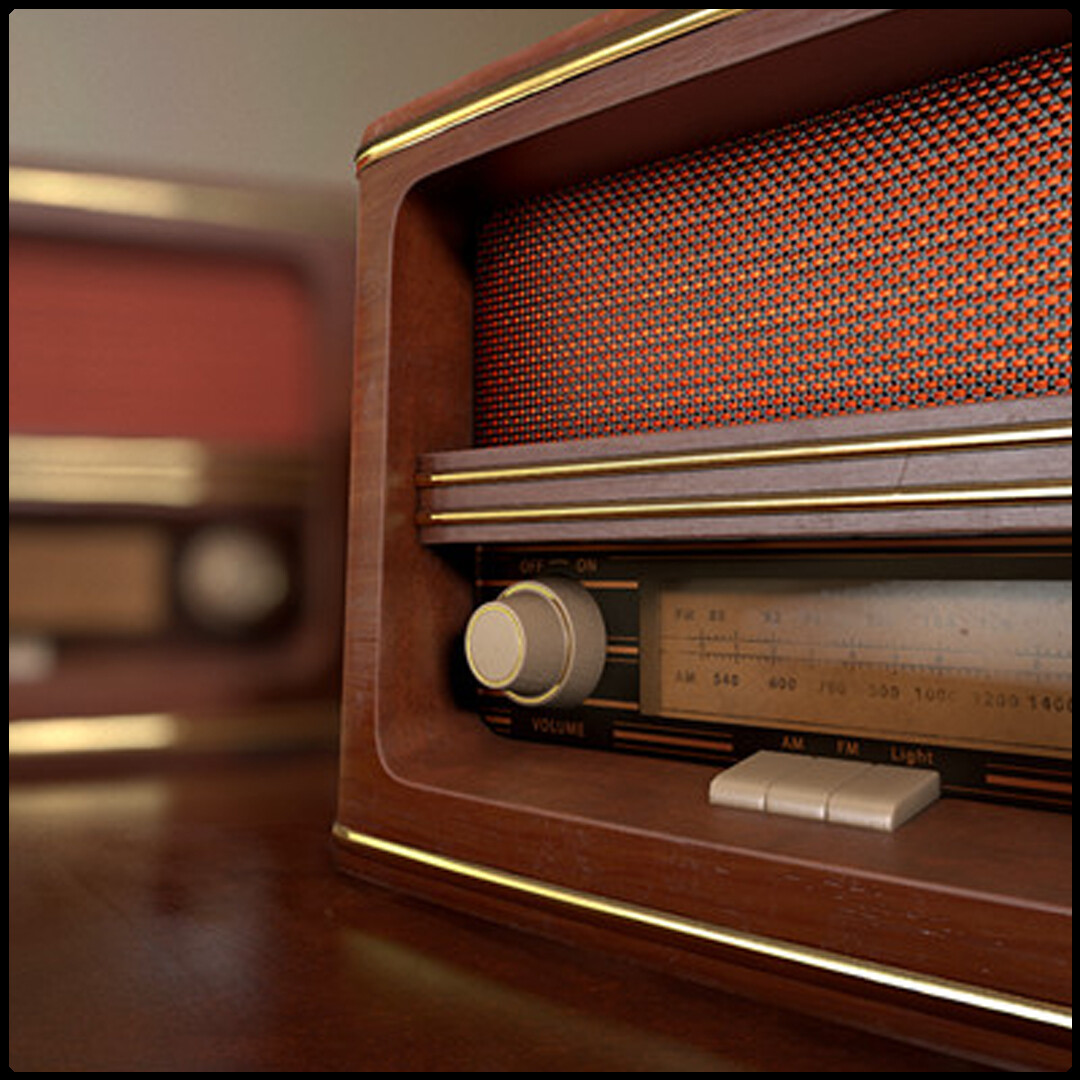 ArtStation - Props Radio Retro