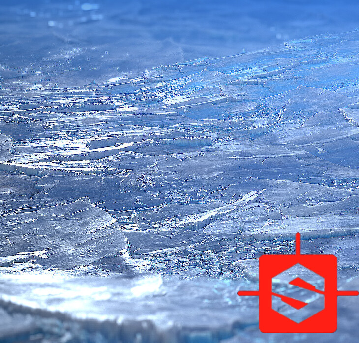 ArtStation - Cracked Ice + Snow Materials