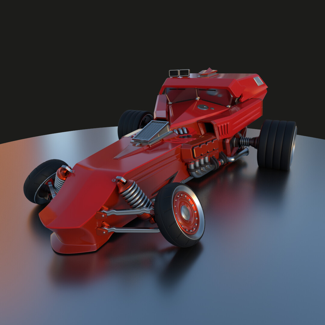 ArtStation - The Cubic Hot Rod
