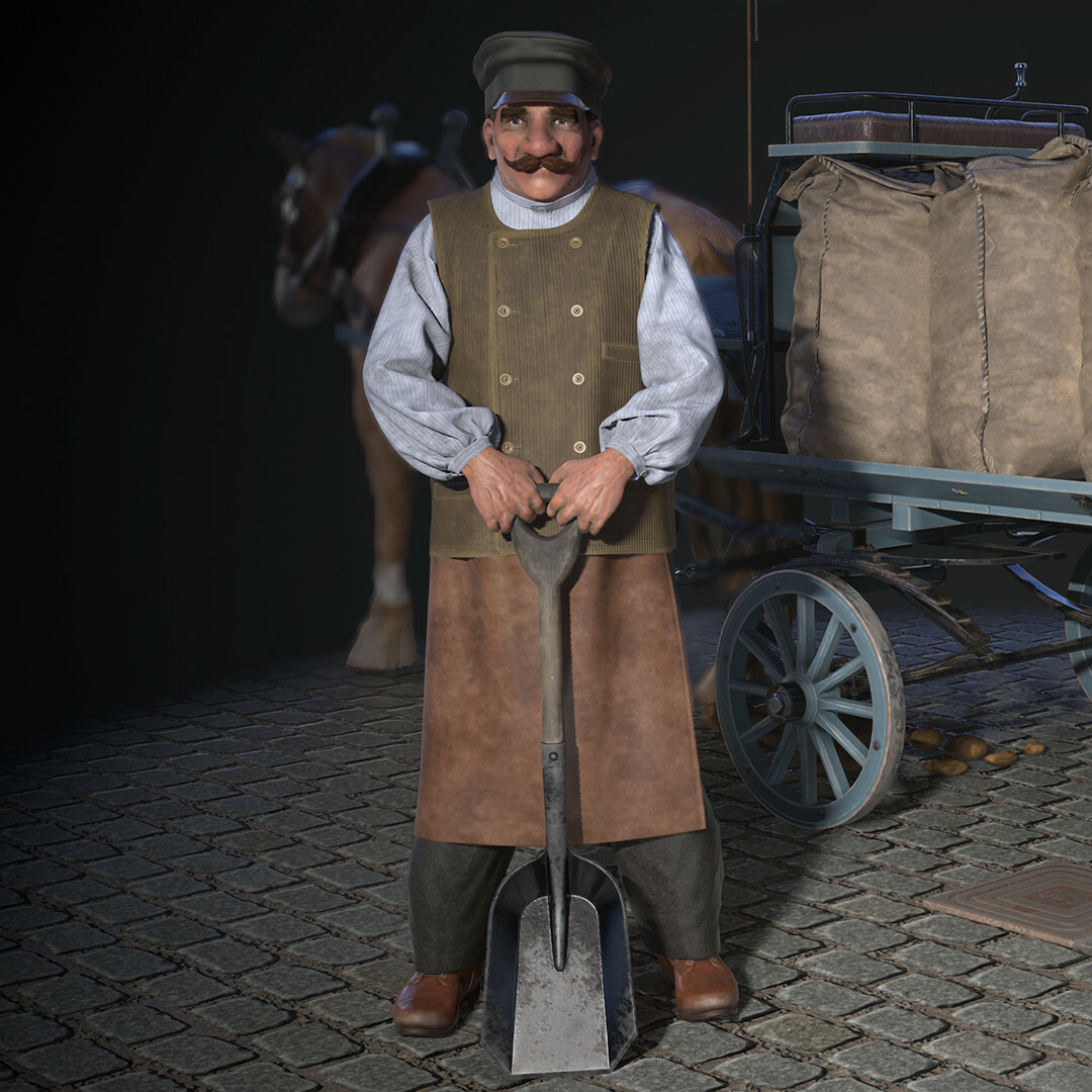 ArtStation - Coal delivery man - Part 1