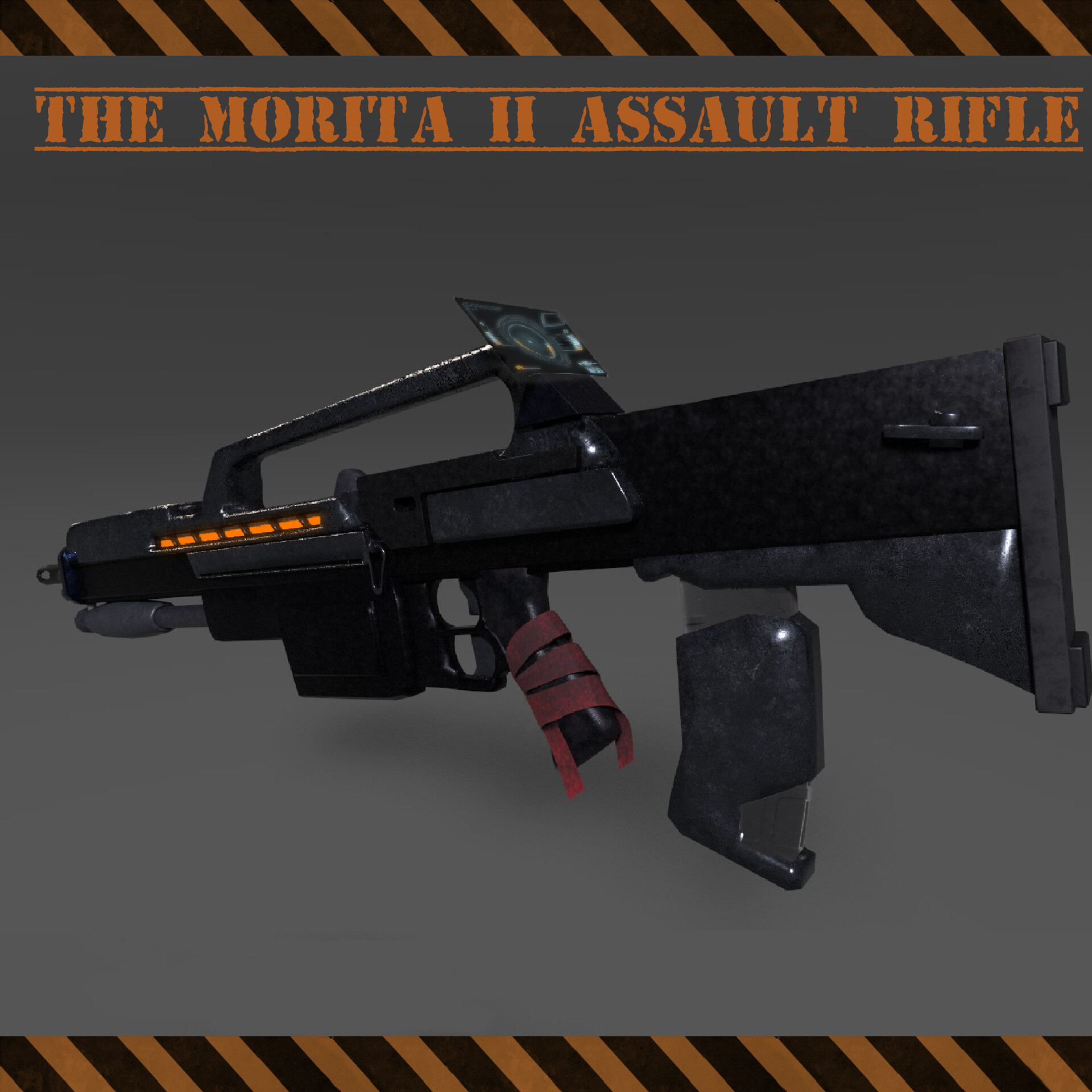 ArtStation - The Morita II Assault Rifle WIP