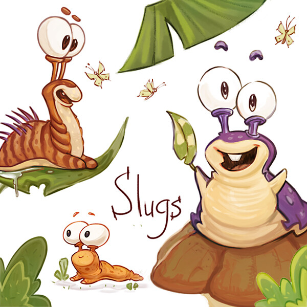 ArtStation - Garden Slugs - character design