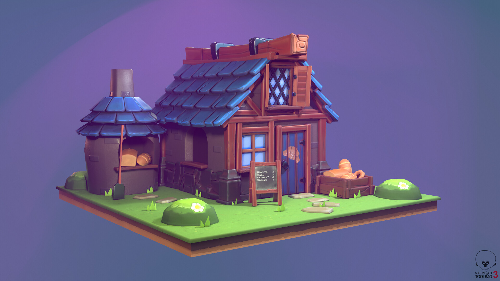 ArtStation - Bakery Diorama