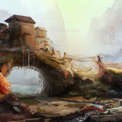 ArtStation - City on the Ridge