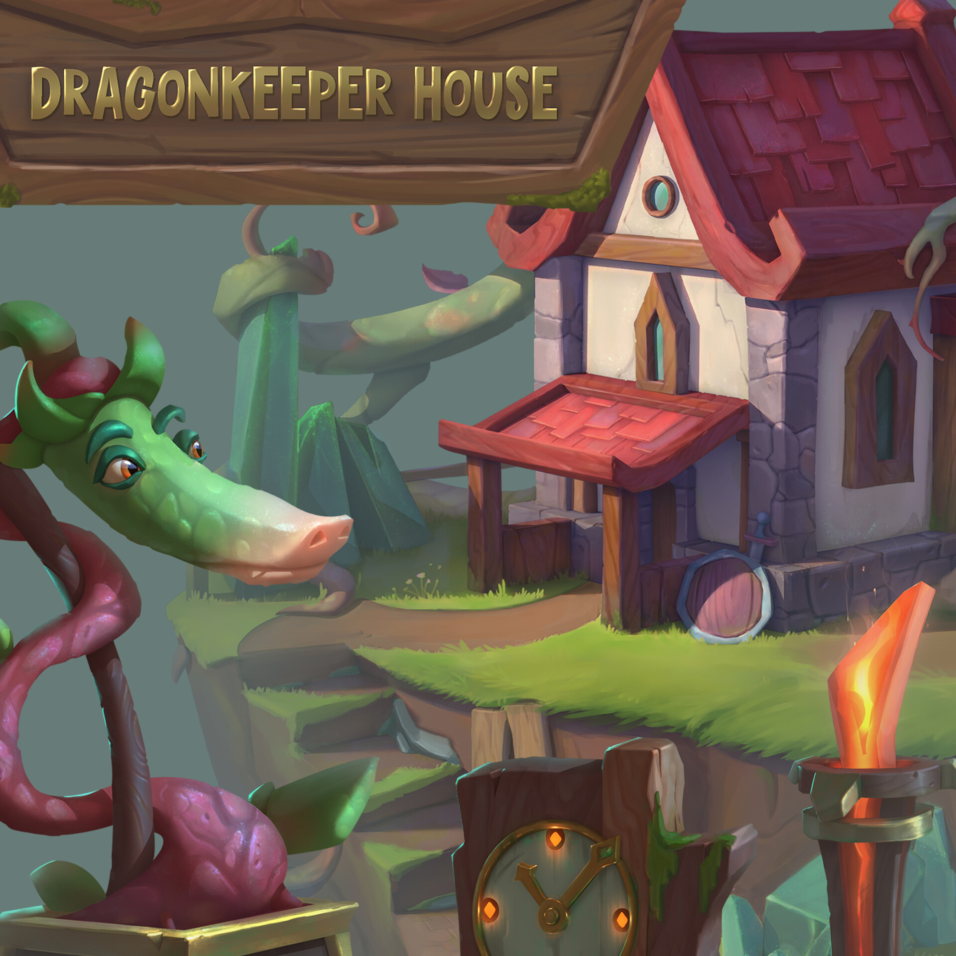 ArtStation - Dragonkeeper house