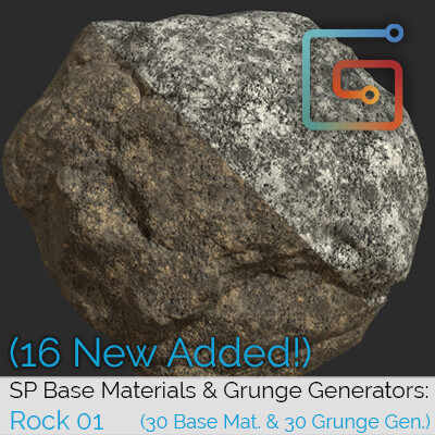 ArtStation - SP Base Materials & Grunge Generators: Rock 01