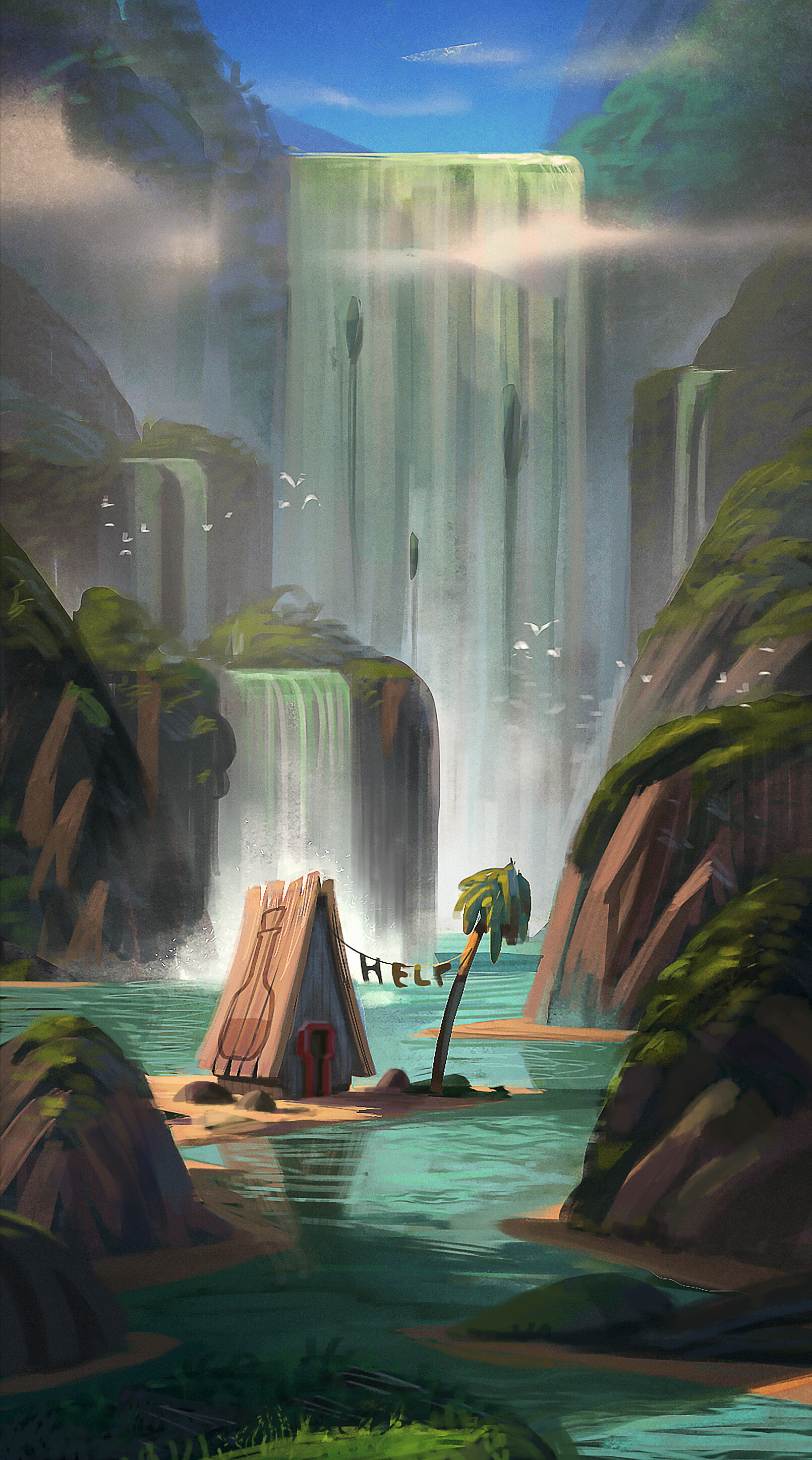 ArtStation - Treasure Island: Ben Gunn house