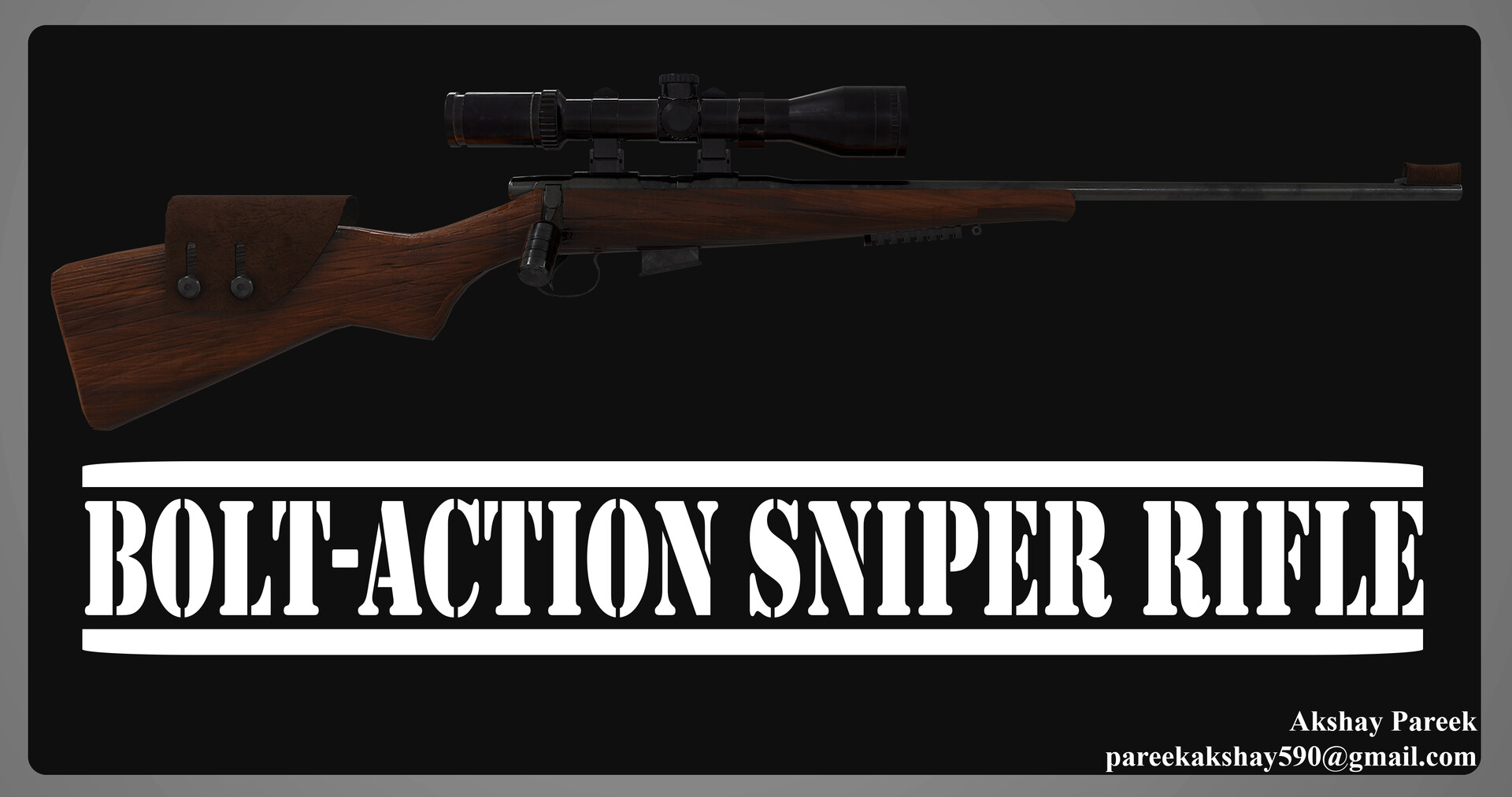 ArtStation - Bolt-Action Sniper Rifle