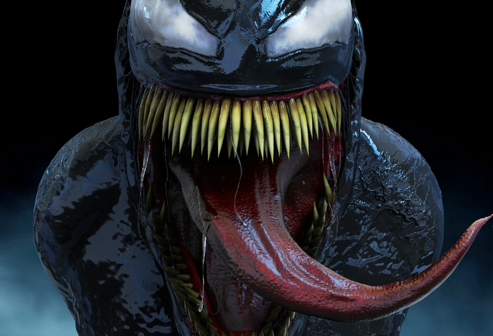 ArtStation - VENOM headbust Sculpting and Painting, Himanshu Pandey