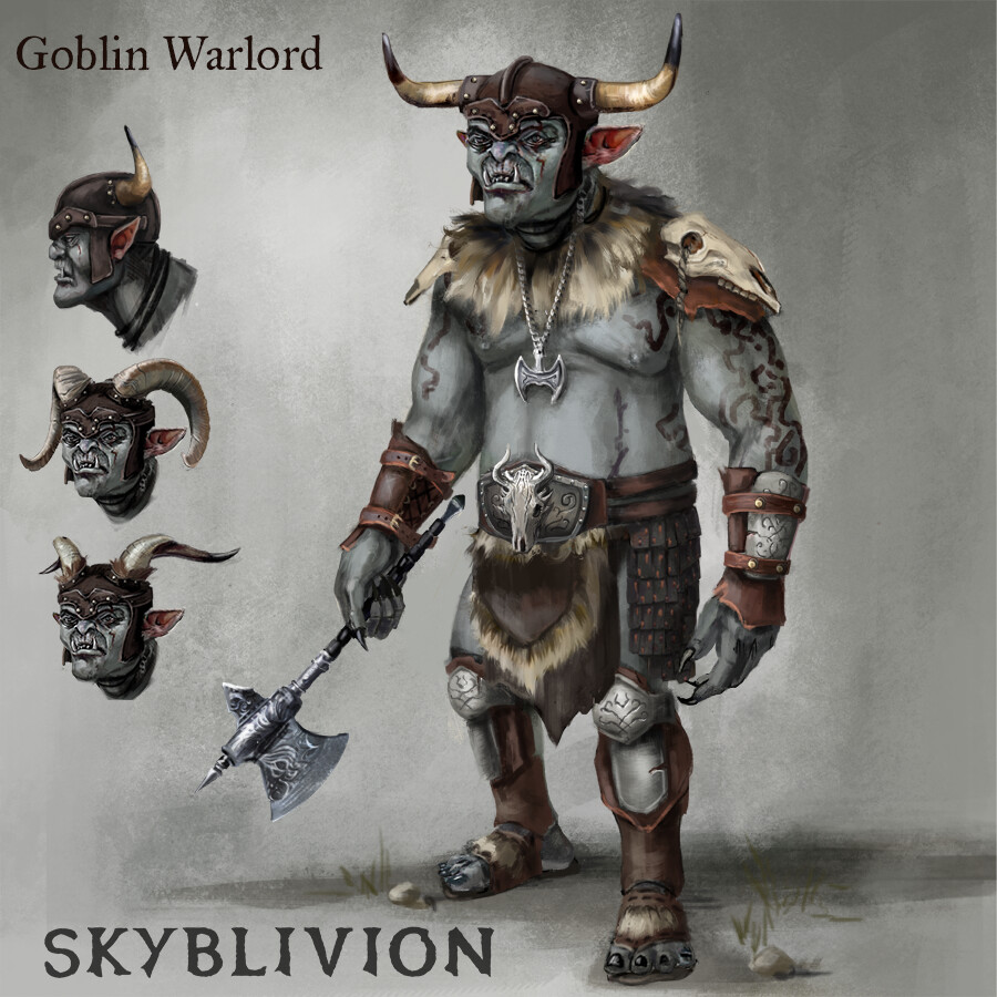 ArtStation - Skyblivion: Goblin warlord