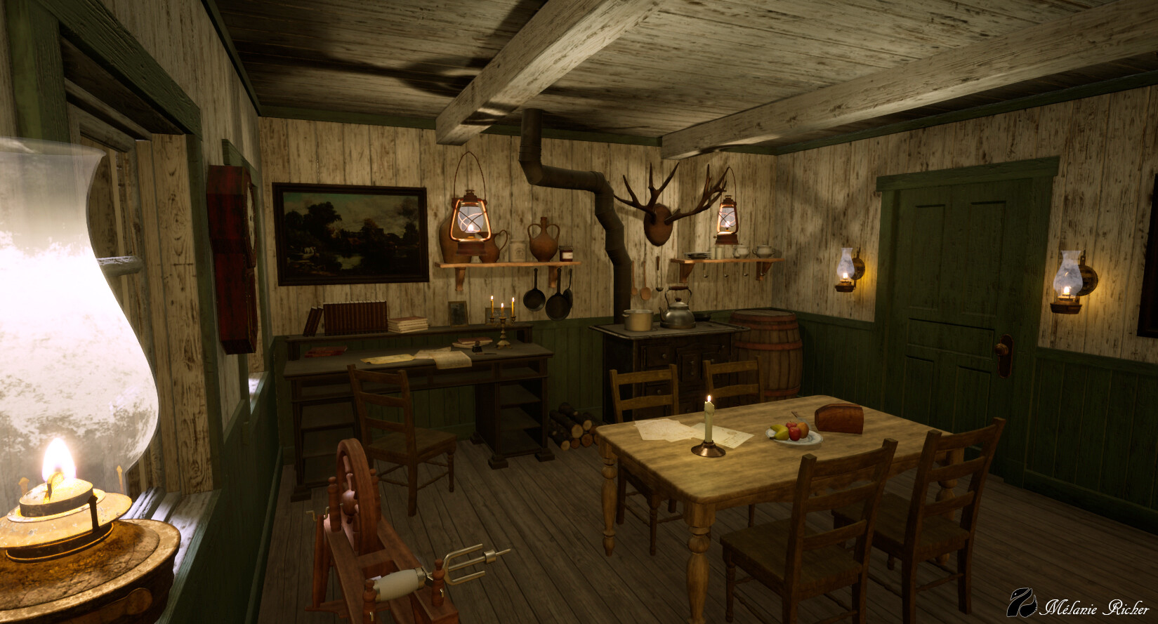 Mélanie Richer - Ici Laflaque Lighting environments/Level Art/Texturing