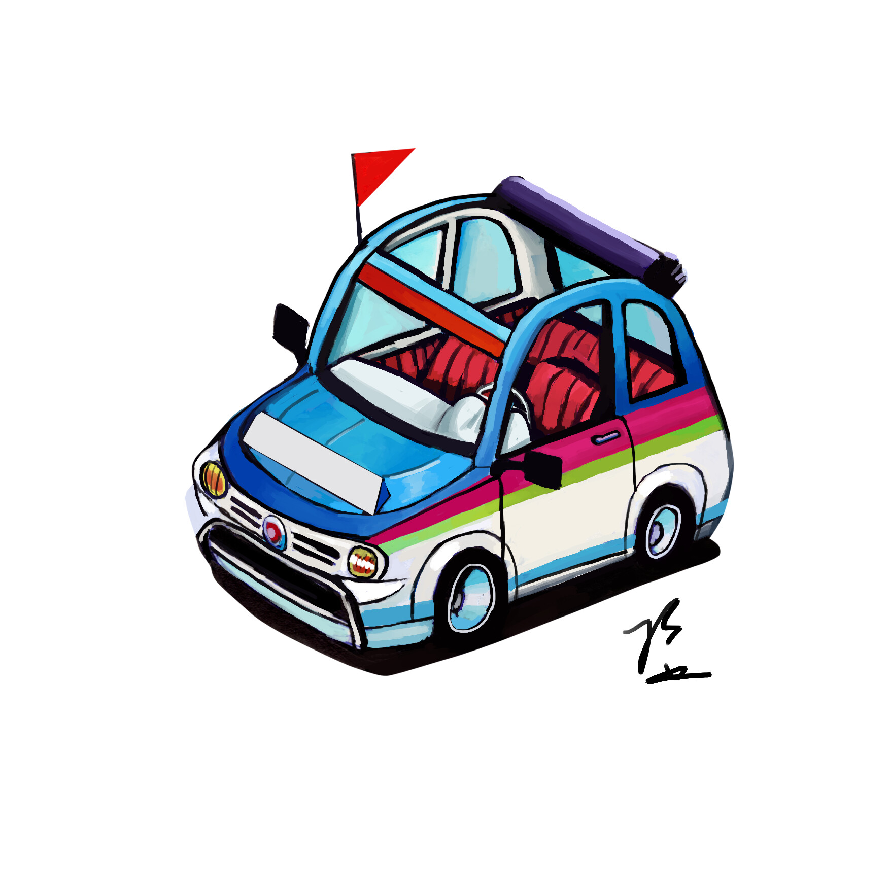 ArtStation - Cartoon car