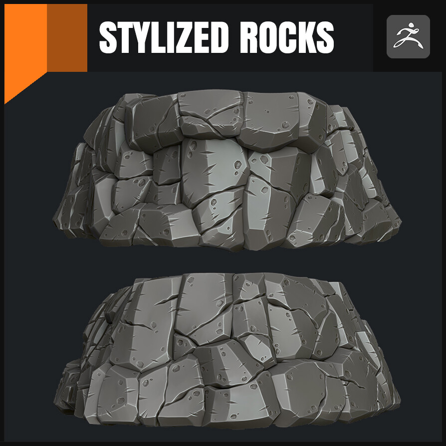 ArtStation - 2018 - STYLIZED ROCKS