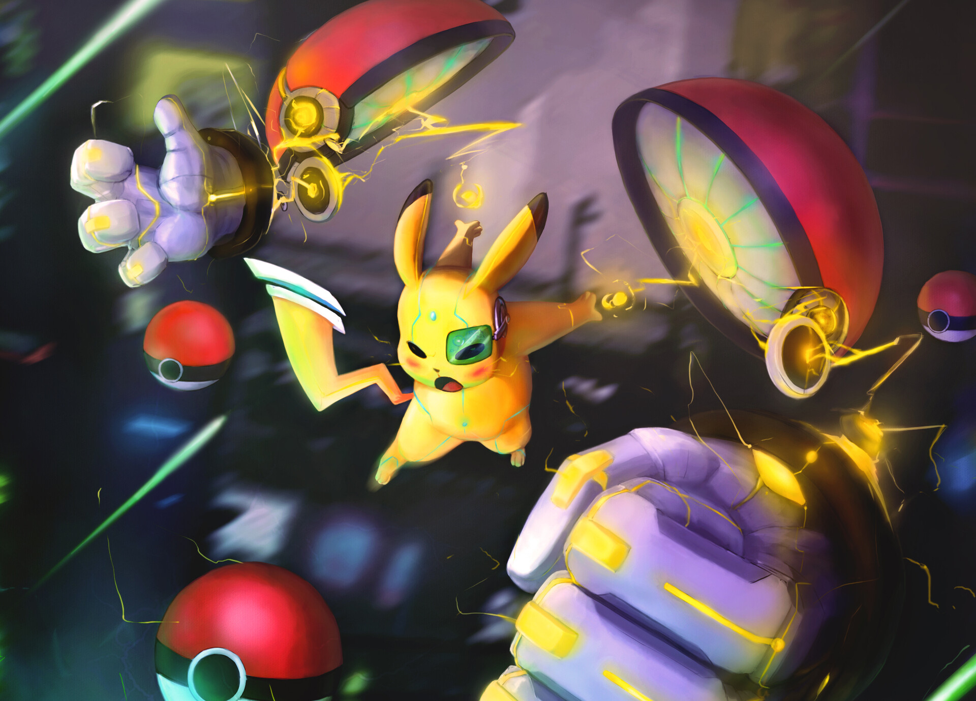 ArtStation - Cyber-Pikachu 2077