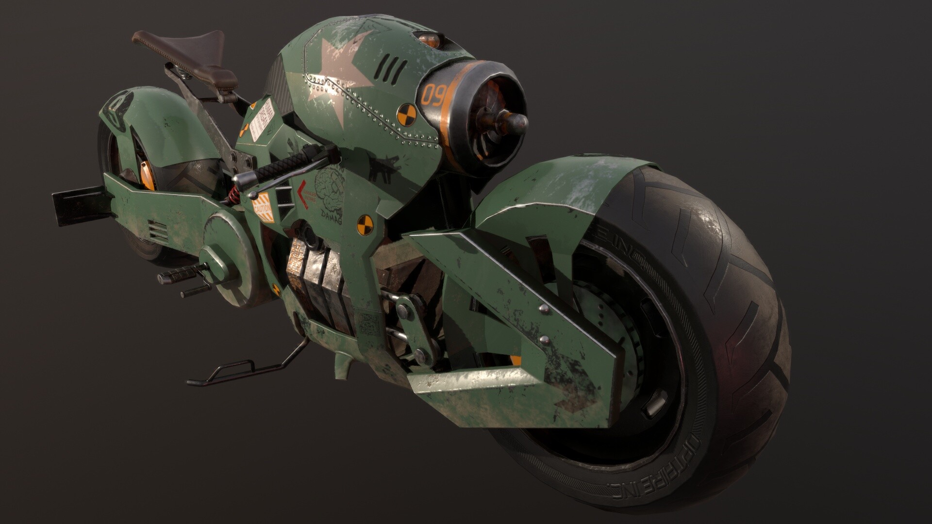 ArtStation - Nuclear electric bike