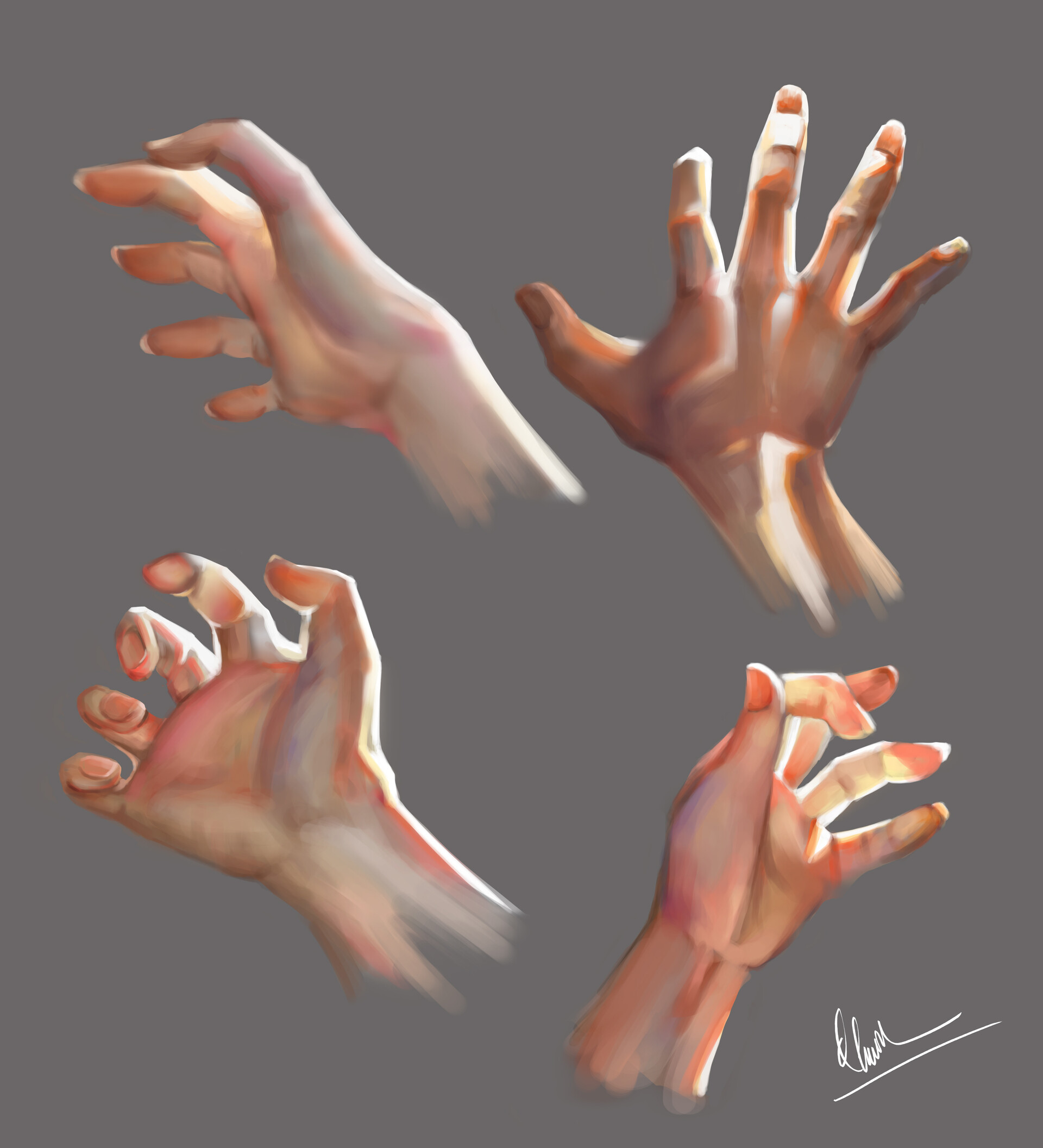 ArtStation - Hand + Lighting study