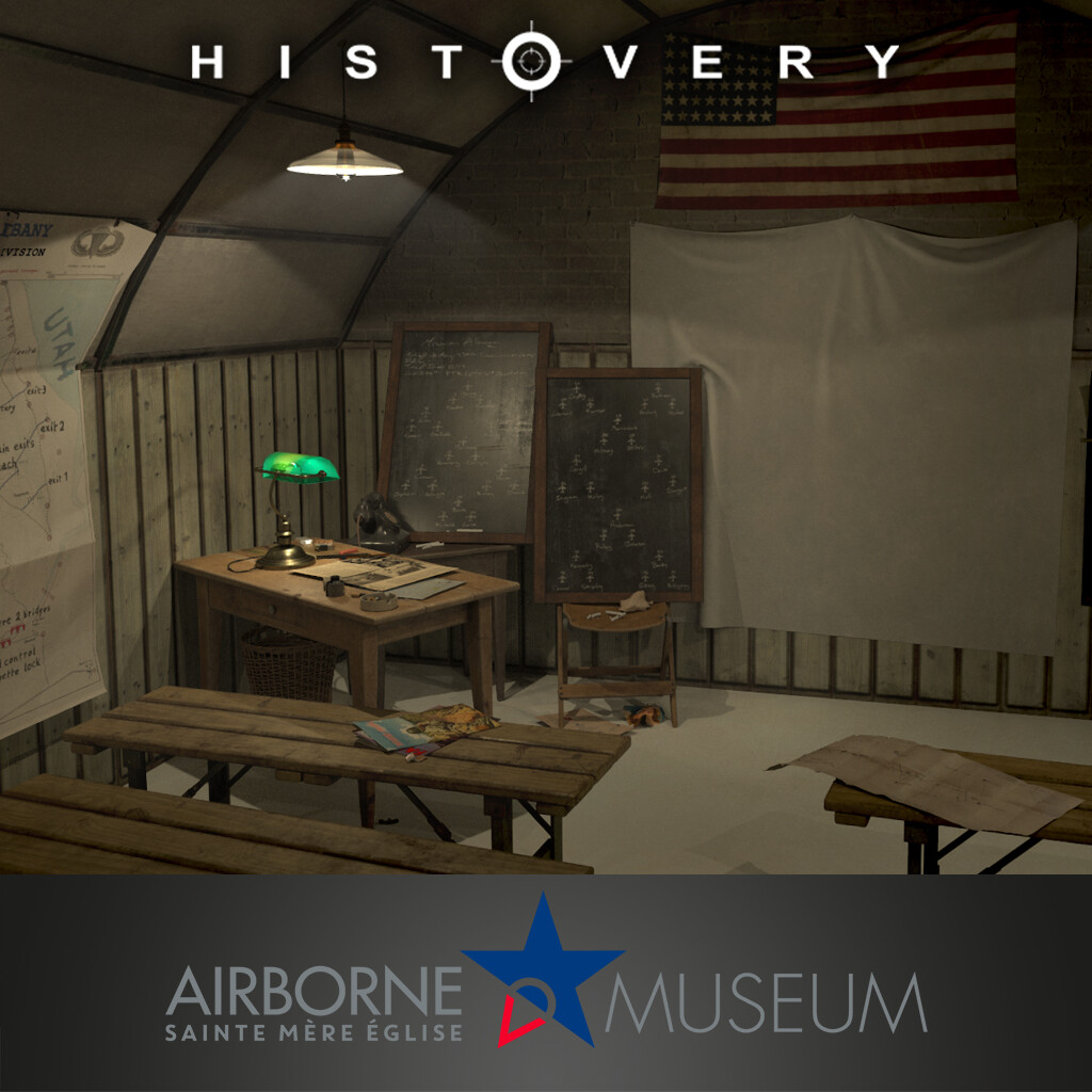 Marie Angoulvant - Airborne Museum- briefing room